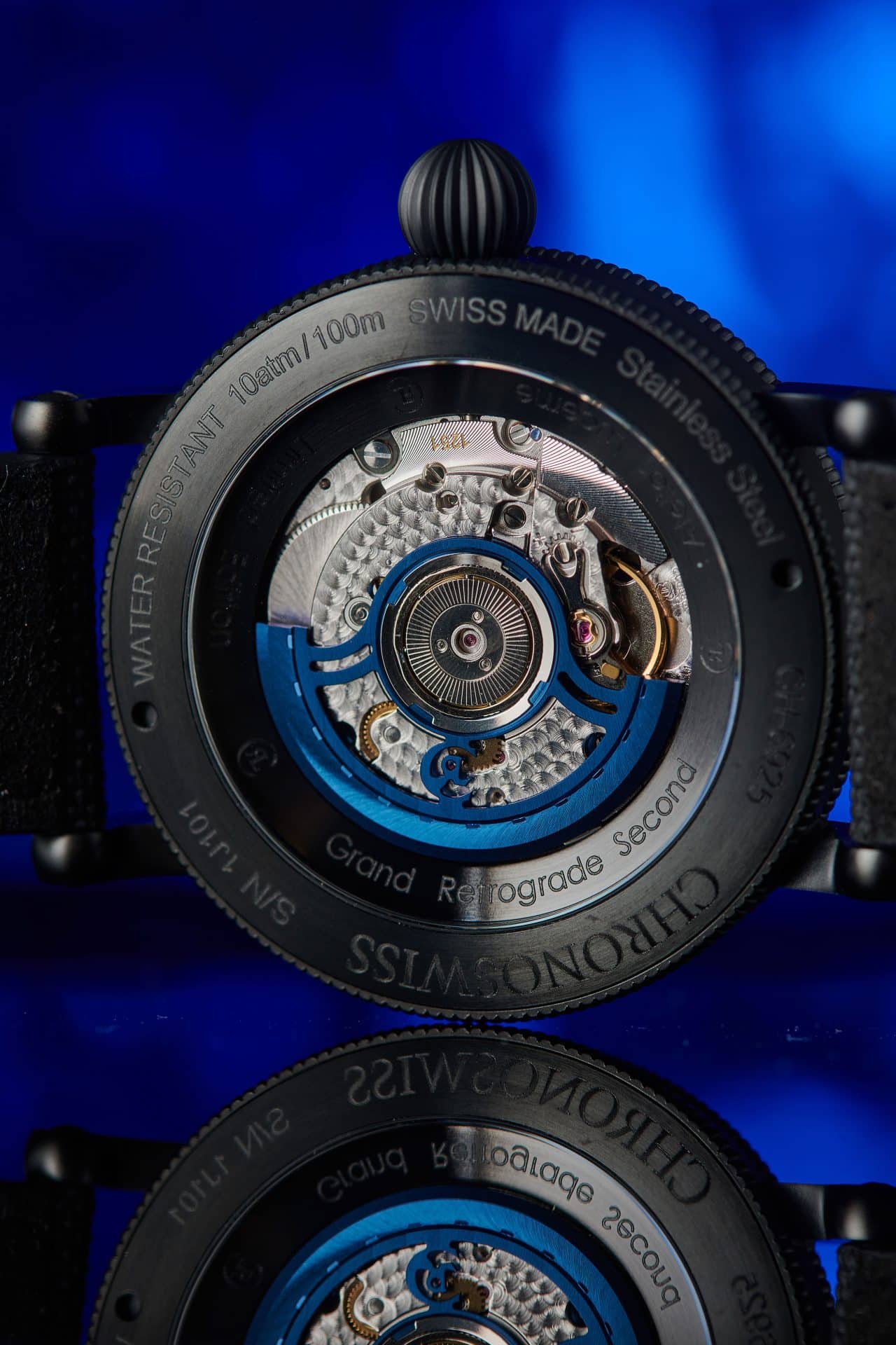 Chronoswiss Open Gear ReSec Blue on Black