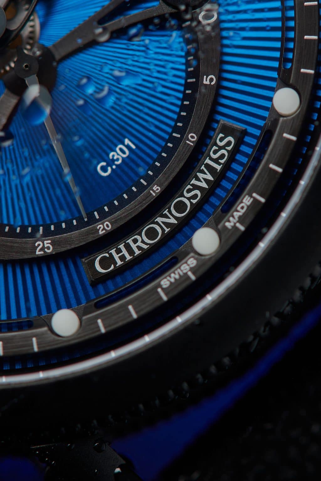 Chronoswiss Open Gear ReSec Blue on Black